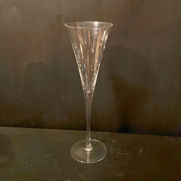 kate spade | Dining | Kate Spade Tall Flute Champagne Wedding Glass ...